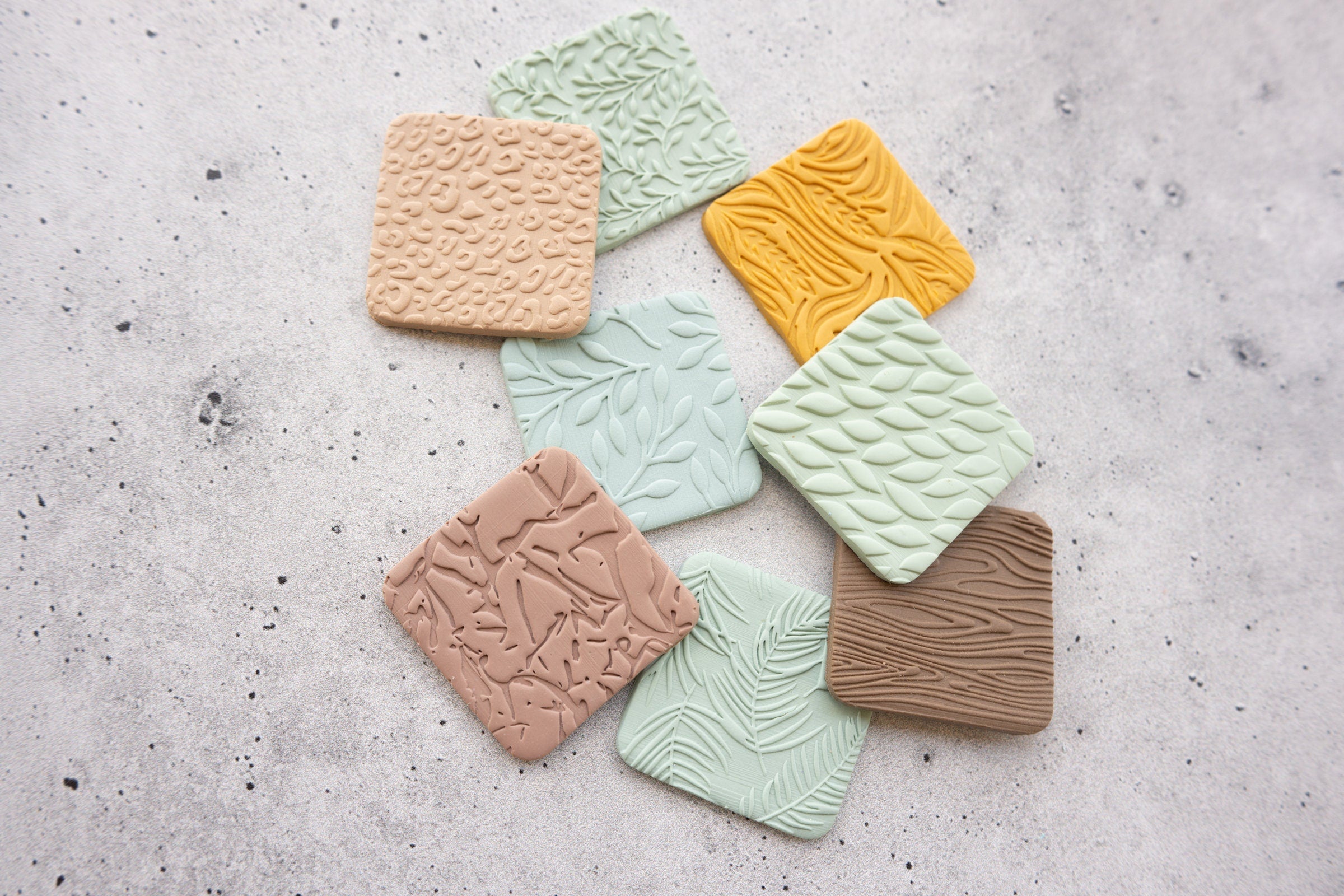 Palm Tree 3 - Leaves Resin Texture Roller – Elizabeth Lee Clay