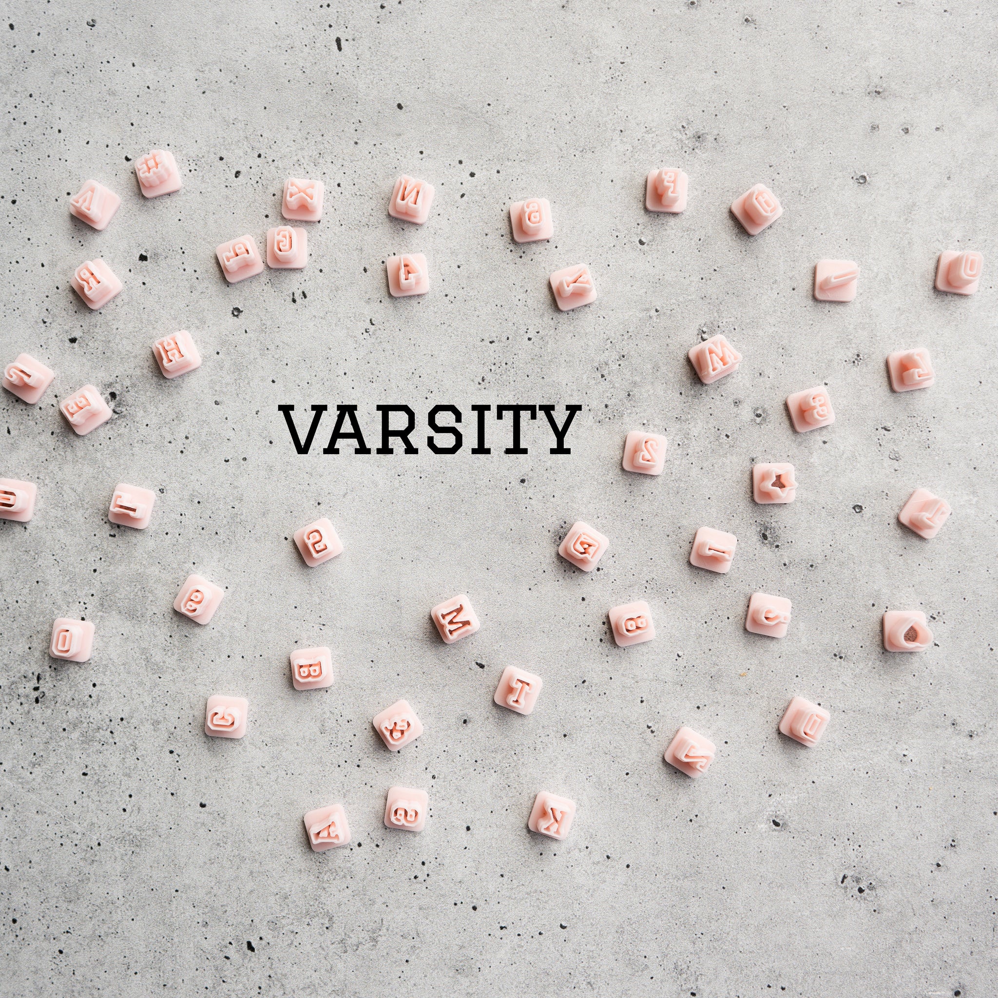 Varsity Alphabet, Numbers & Symbols – Elizabeth Lee Clay